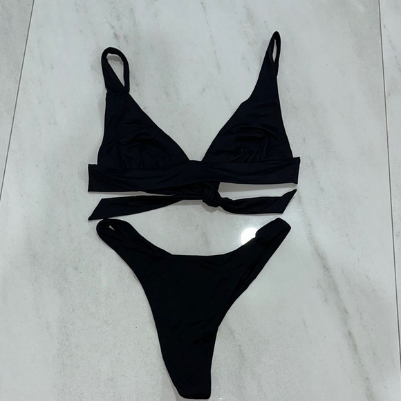 Monday Swimwear | Swim | Nwot Monday Swimwear Black Bikini Set | Poshmark